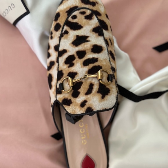 Gucci | Shoes | Gucci Calf Hair Animal Print Mules | Poshmark